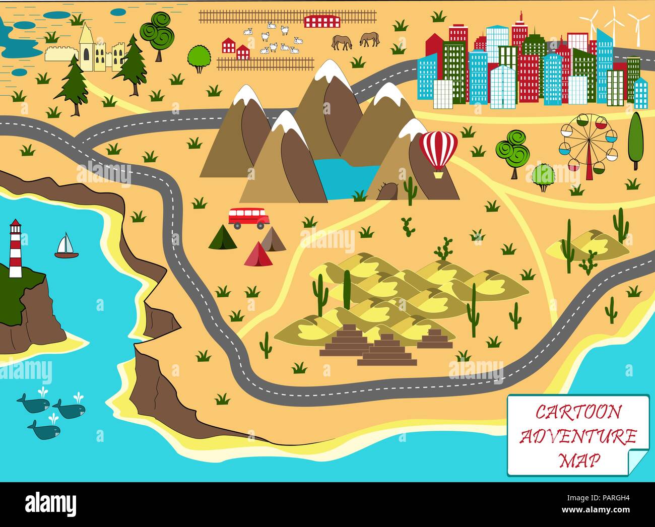 Adventure Map Clipart