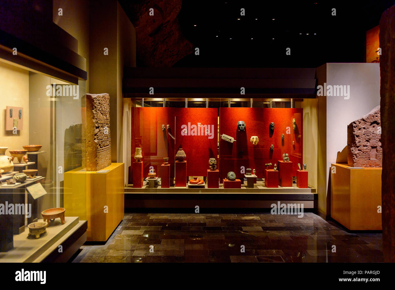 MEXICO CITY, MEX - OCT 27, 2016: Exponates of the National Museum of ...
