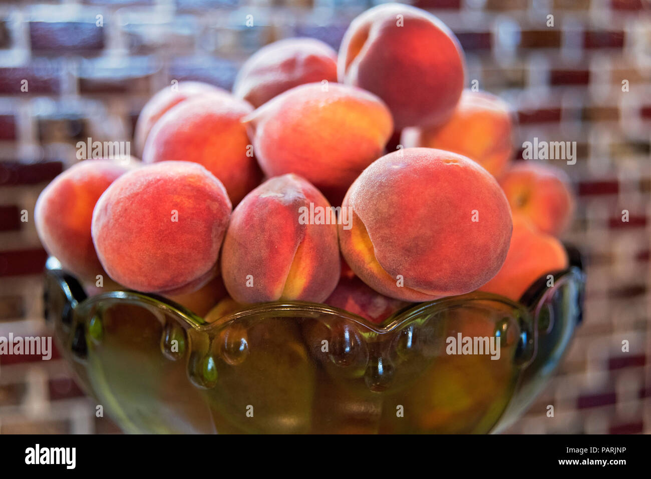 red haven peaches Stock Photo - Alamy