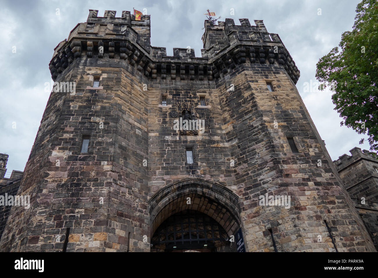 Detail images of the outside of the historic building of Lancaster ...