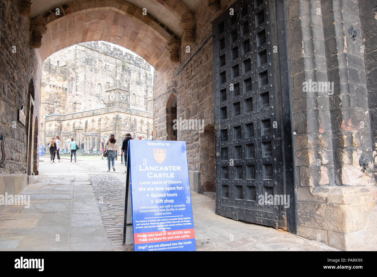 Detail images of the outside of the historic building of Lancaster ...