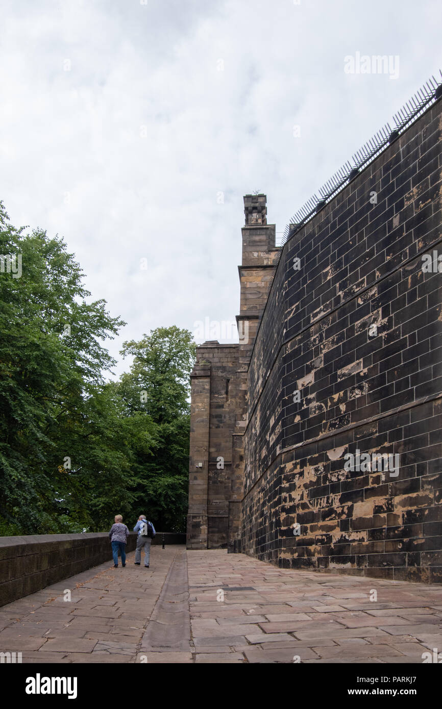 Detail images of the outside of the historic building of Lancaster ...