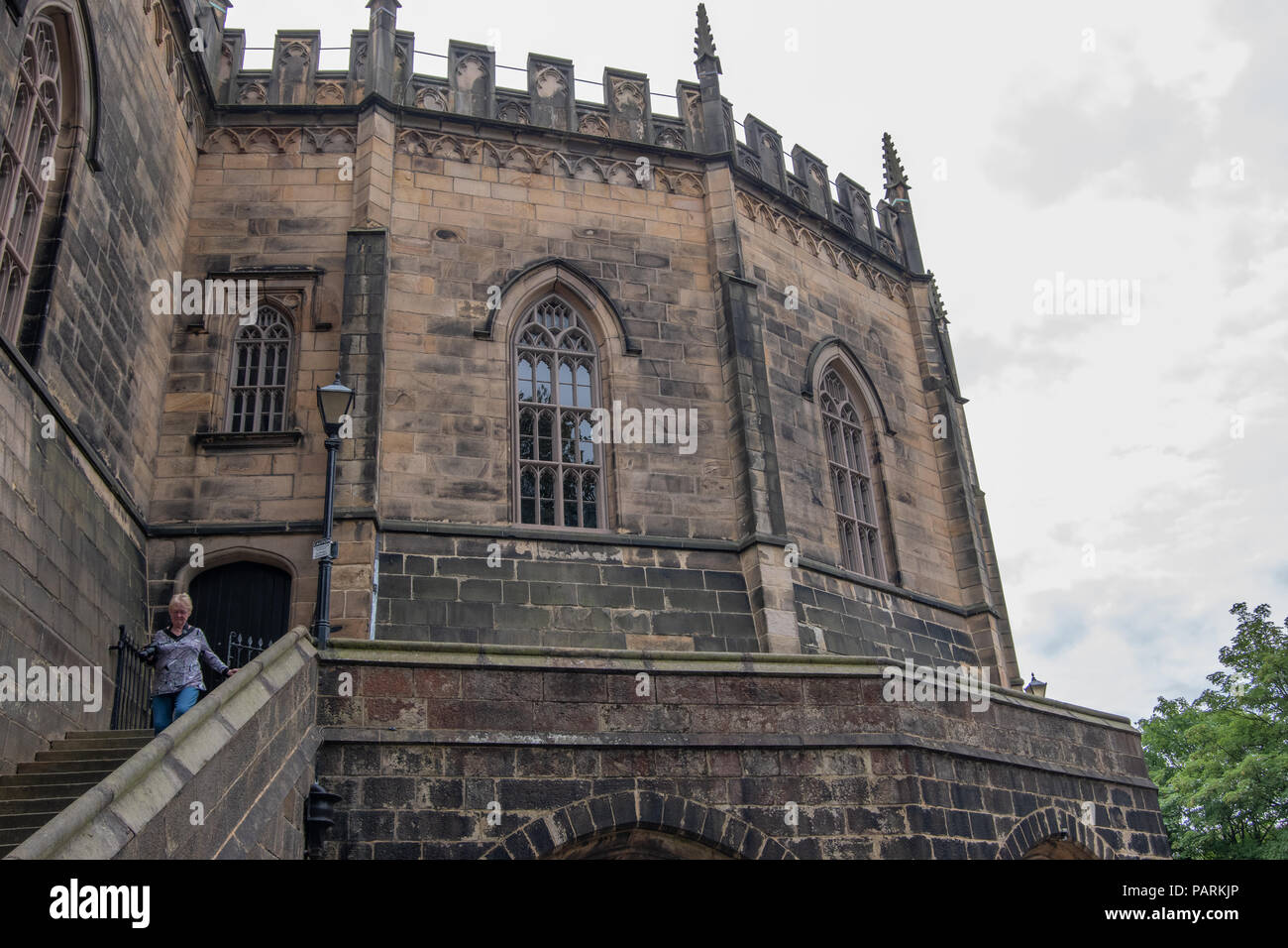 Detail images of the outside of the historic building of Lancaster ...