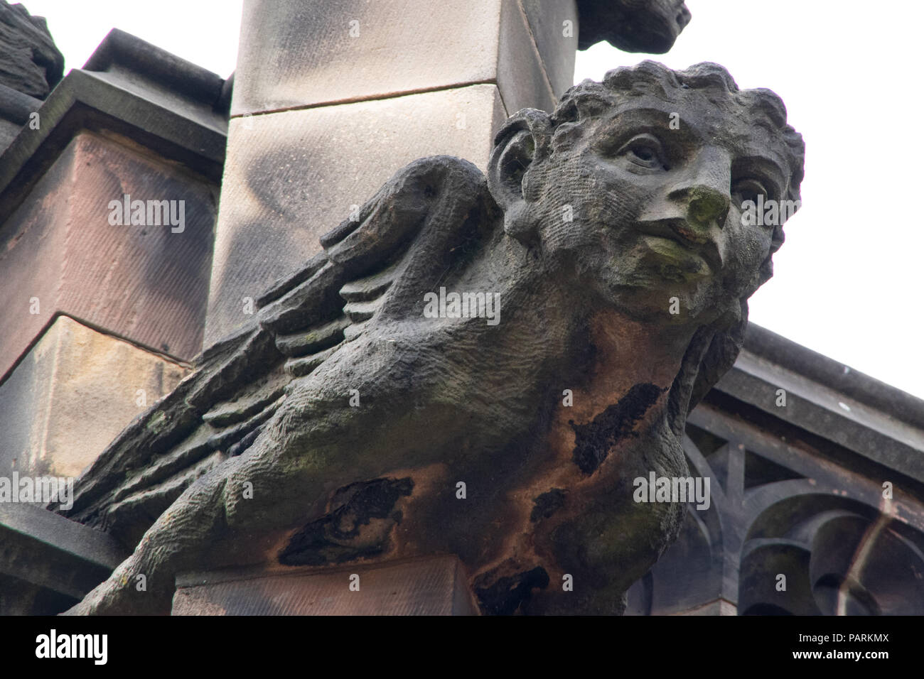 Lancaster Priory and details from the church building Stock Photo - Alamy