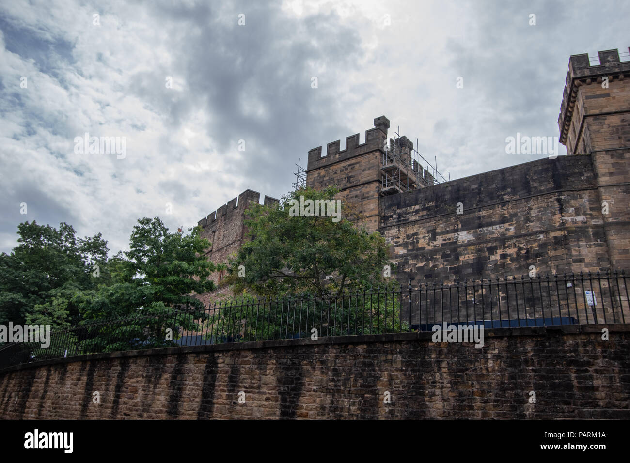 Detail images of the outside of the historic building of Lancaster ...