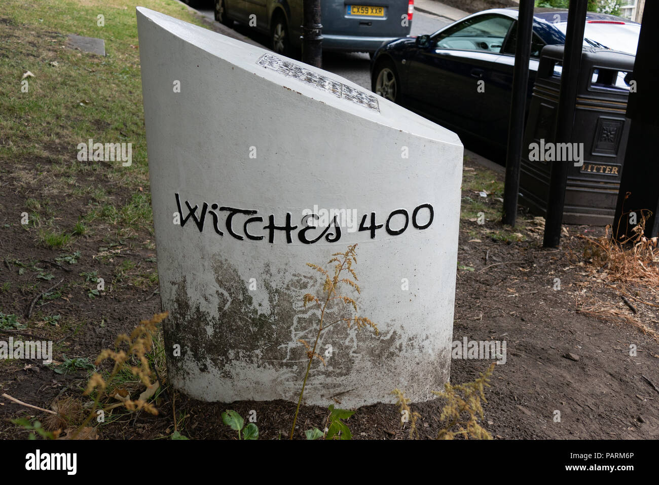 Street signs and information boards in the Lancashire city town of ...