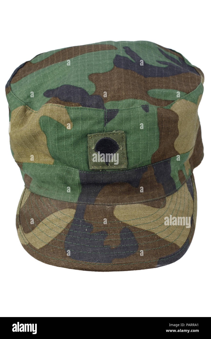 us army patrol cap on a white background Stock Photo - Alamy