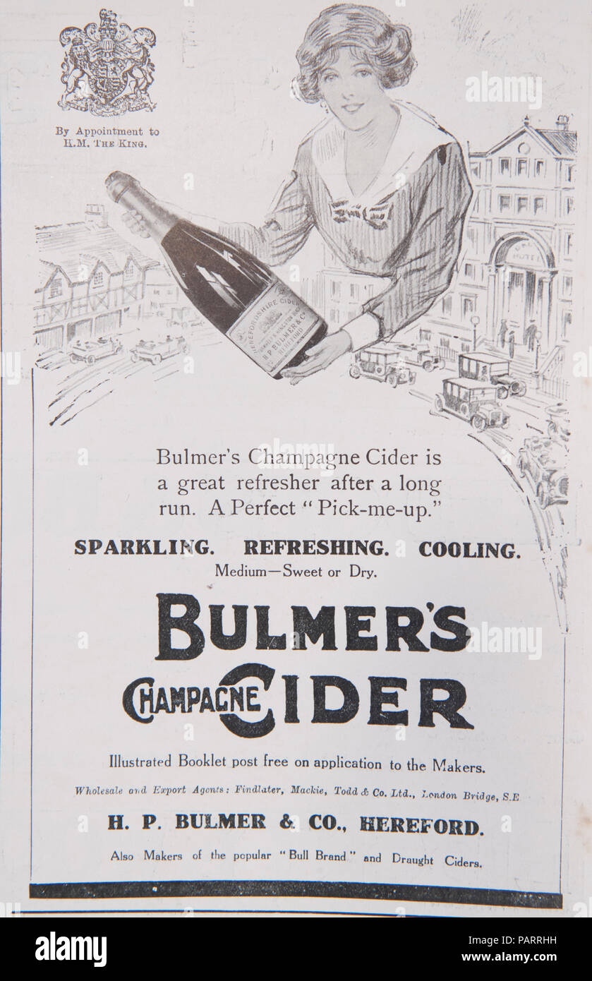 Bulmers cider advert hi-res stock photography and images - Alamy