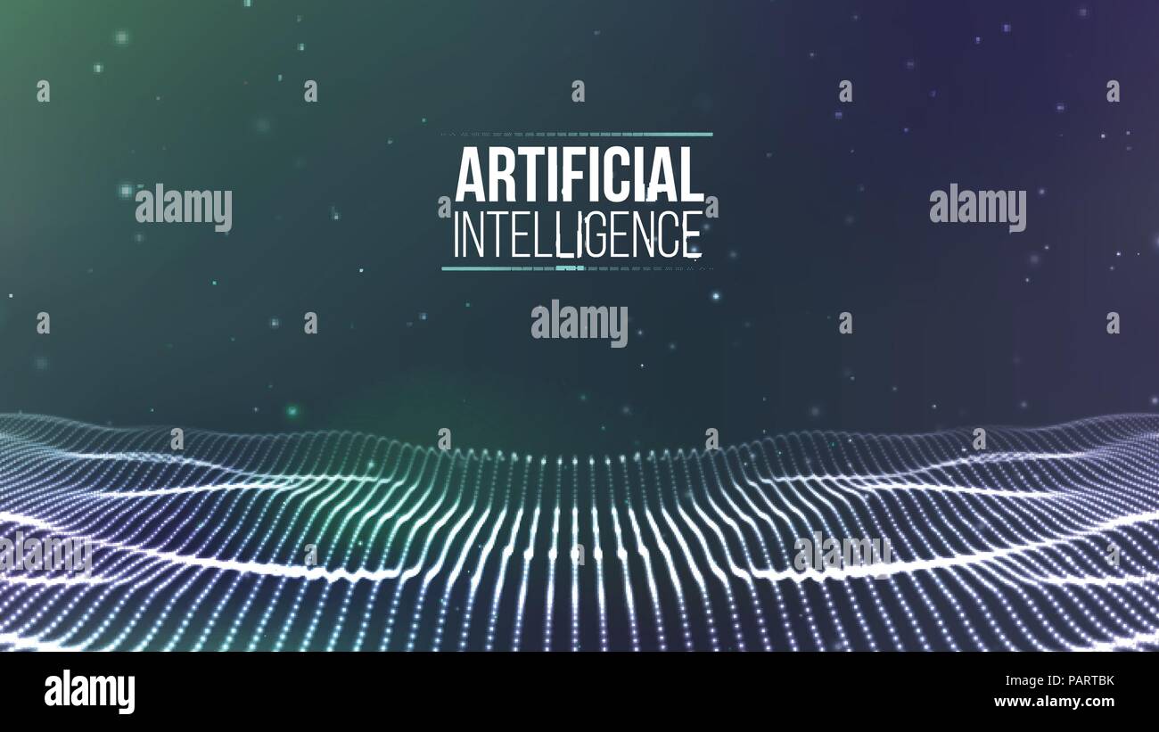 Background 3d grid. Ai tech wire network futuristic wireframe ...