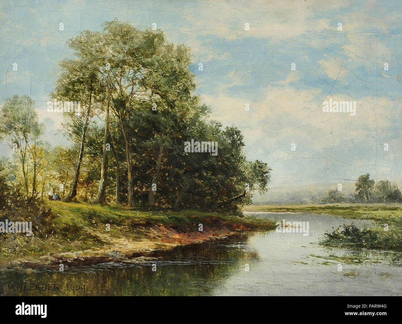 Leader Benjamin Williams - River Landscape Stock Photo - Alamy