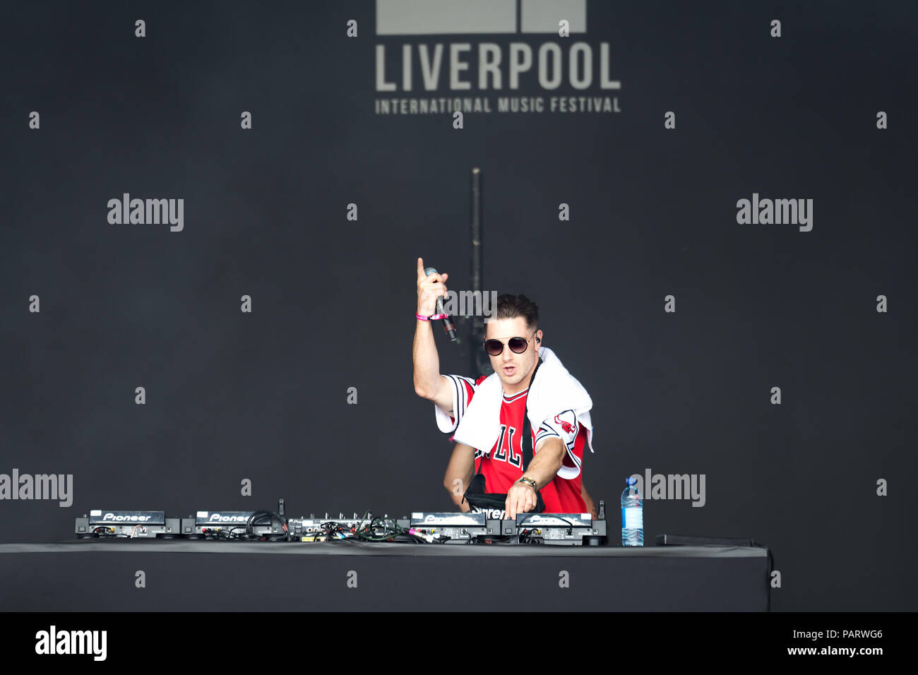 James Hype a Liverpool DJ, producer and remix artist performs on stage ...