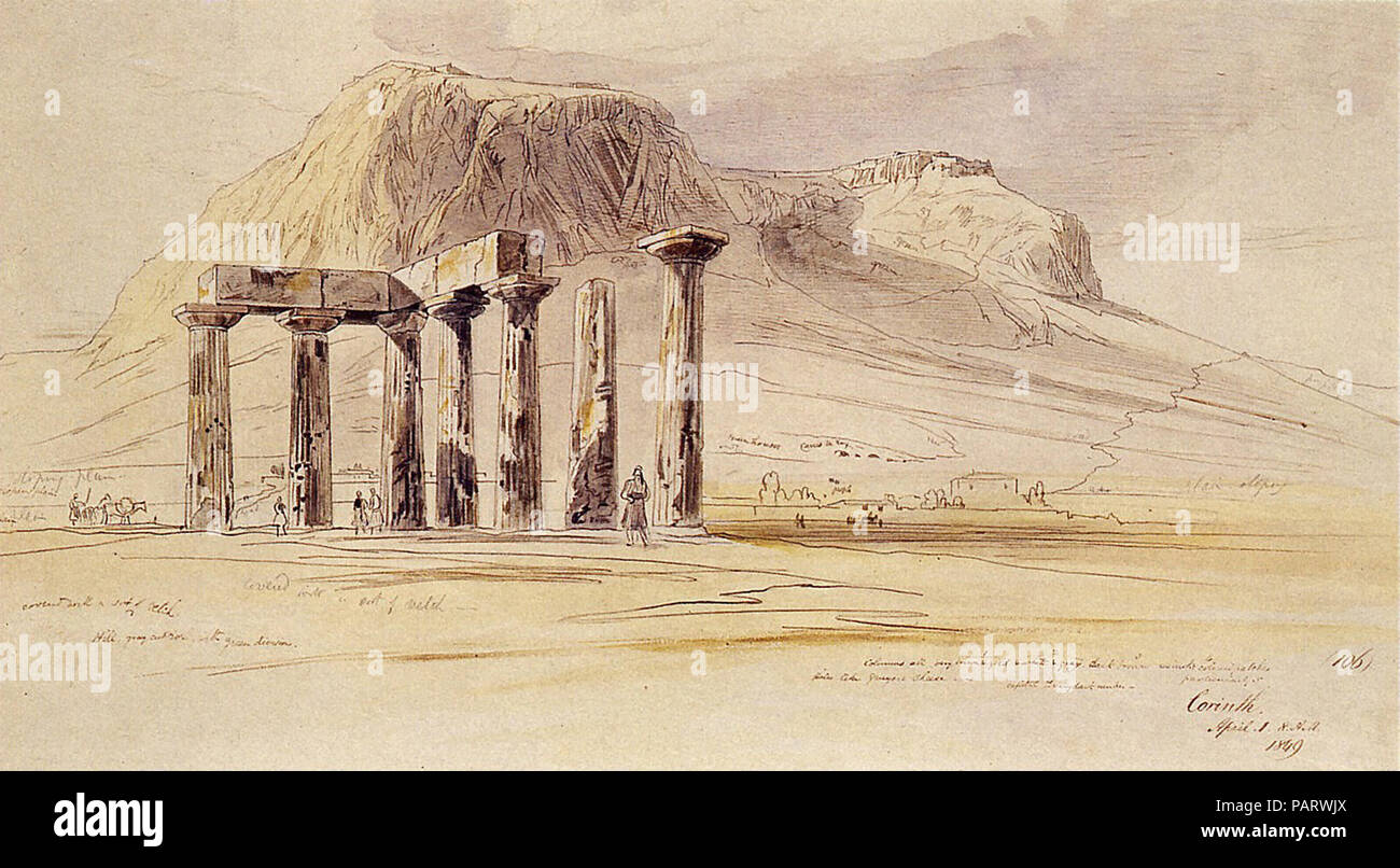 Ancient corinth painting hi-res stock photography and images - Alamy