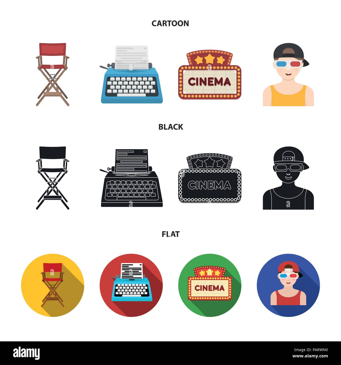 Role in film Stock Vector Images - Alamy