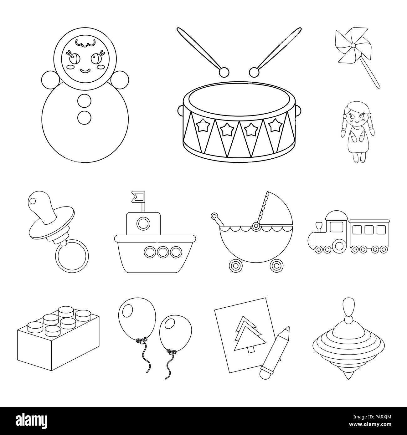 Child s drawing boat Cut Out Stock Images & Pictures - Alamy