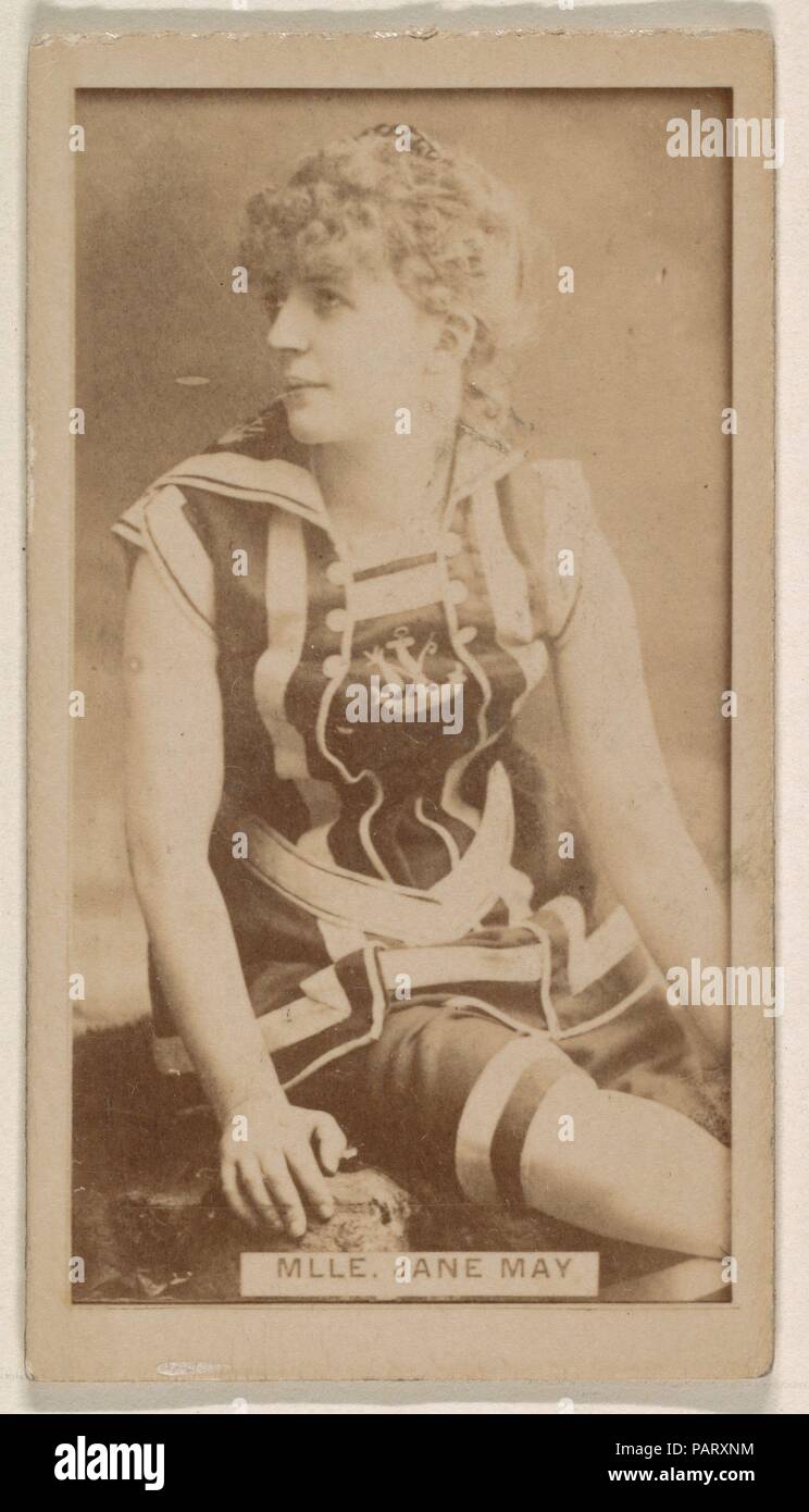Mlle. Jane May, from the Actresses series (N245) issued by Kinney ...