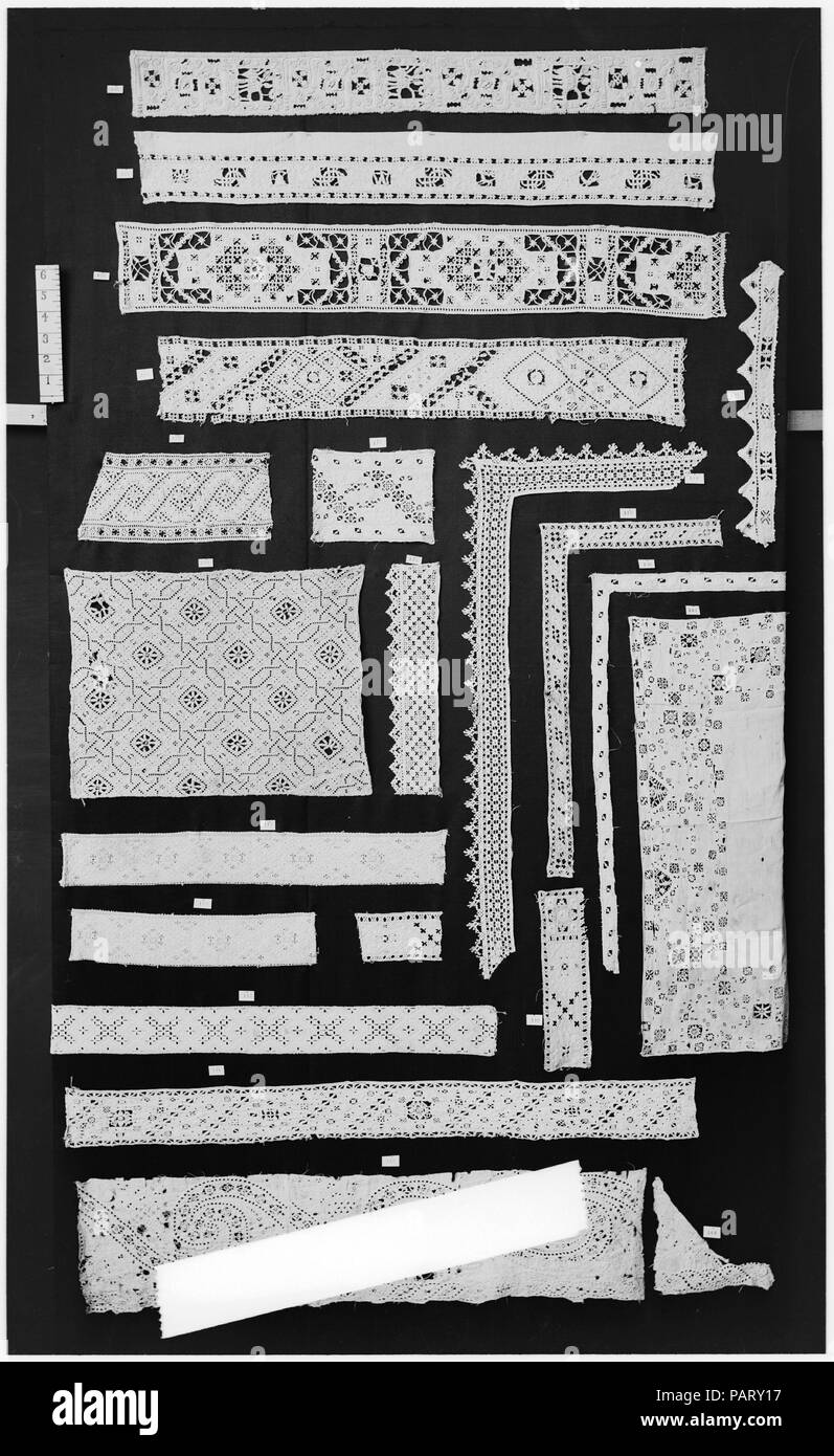 Strip. Culture: Italian. Dimensions: L. 28 x W. 5 inches 71.1 x 12.7 cm ...
