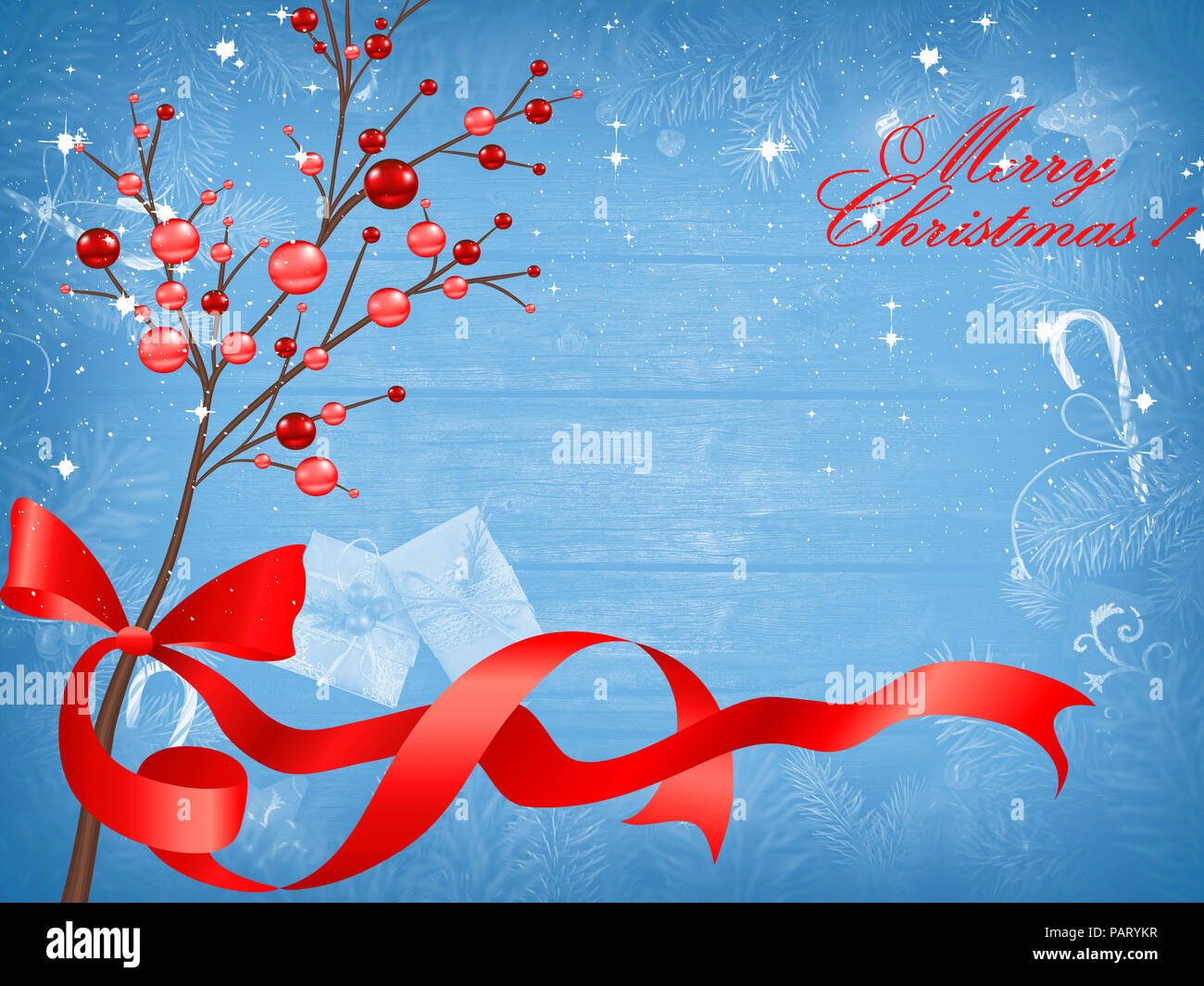 Beautiful Christmas greeting card in vintage style Stock Photo - Alamy