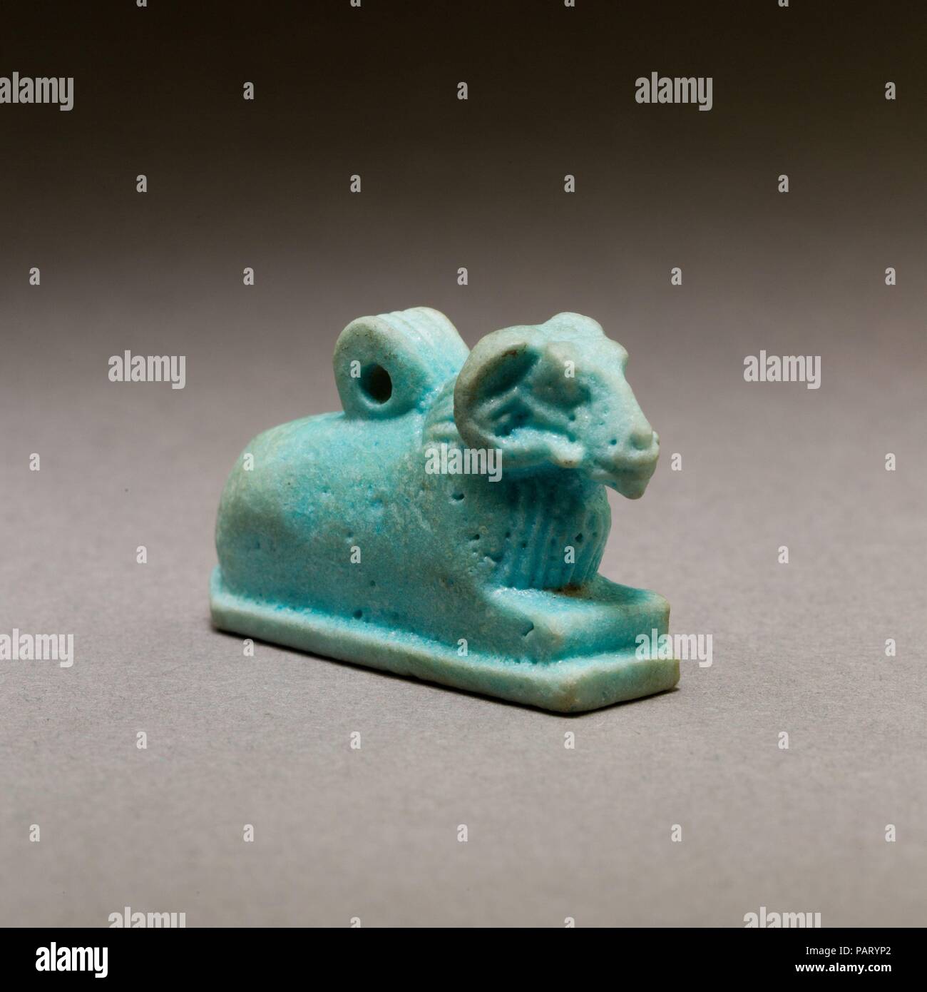 Ram amulet. Dimensions: l. 3.2 cm (1 1/4 in.) × h. 2.2 cm ( 7/8 in ...