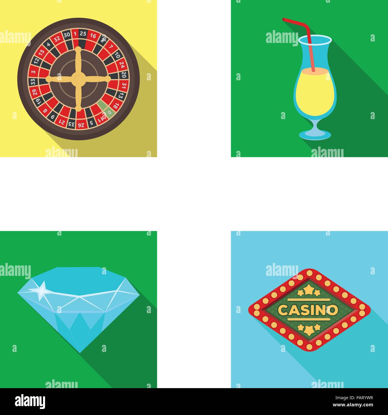 ball,casino,cocktail,collection,diamond,excitement,figures,flat ...