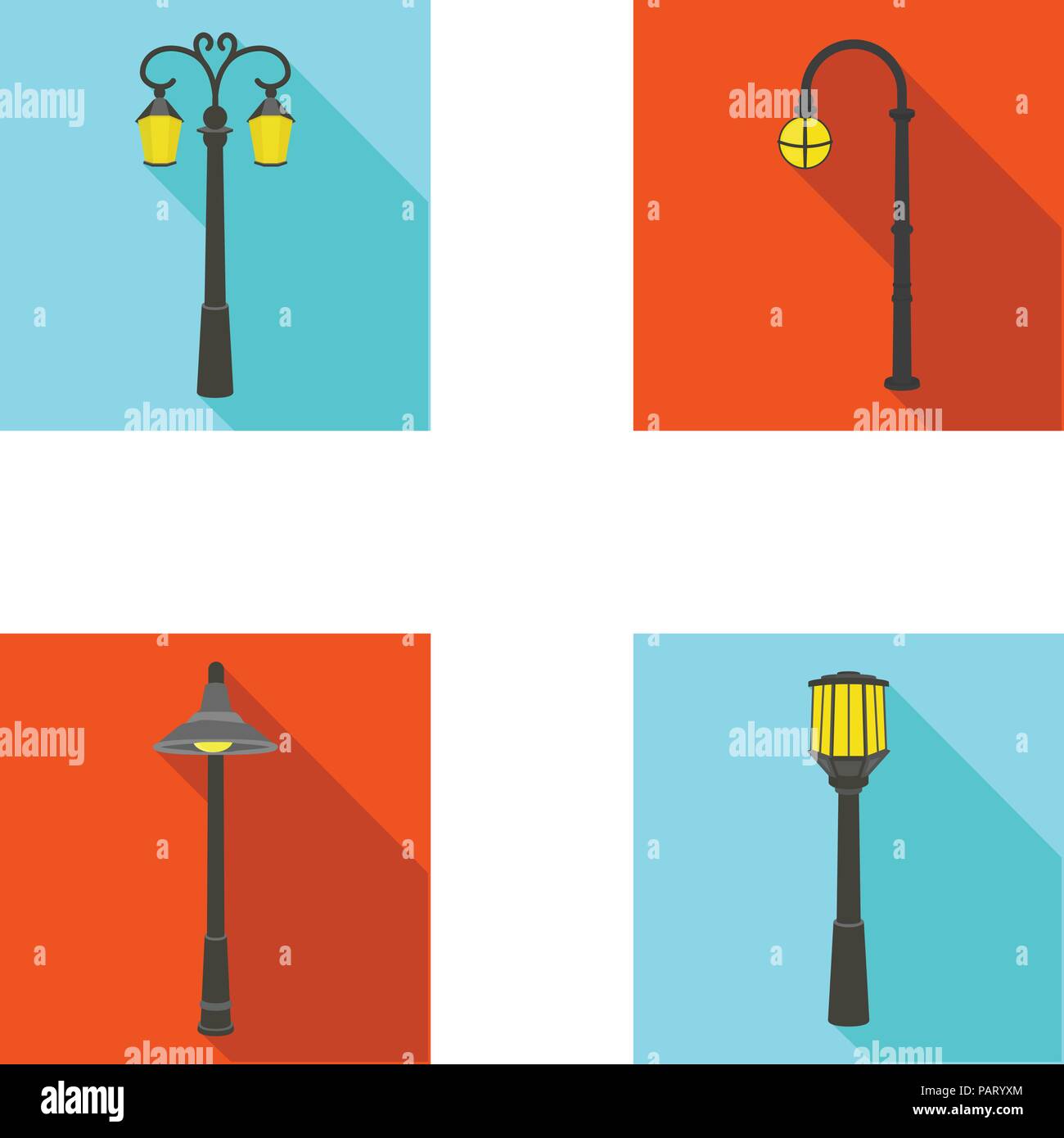 Street lamp glass ball light Stock Vector Images - Alamy