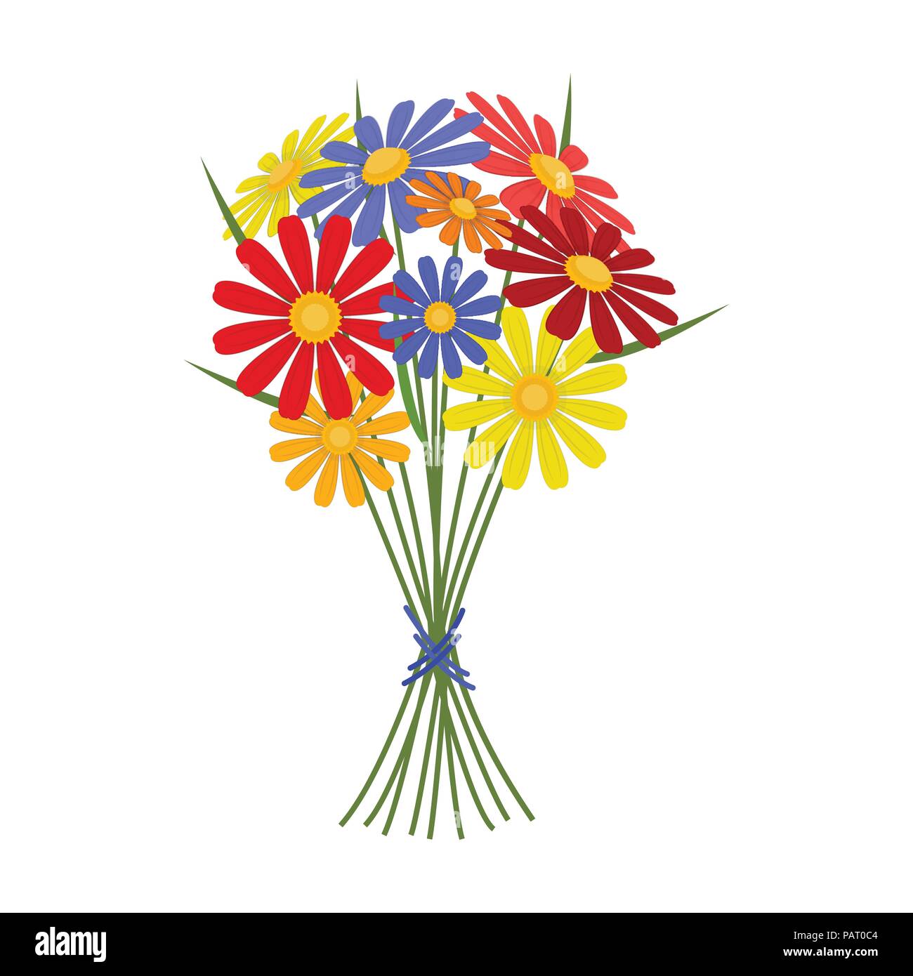 A bouquet of fresh flowers single icon in cartoon style for design ...