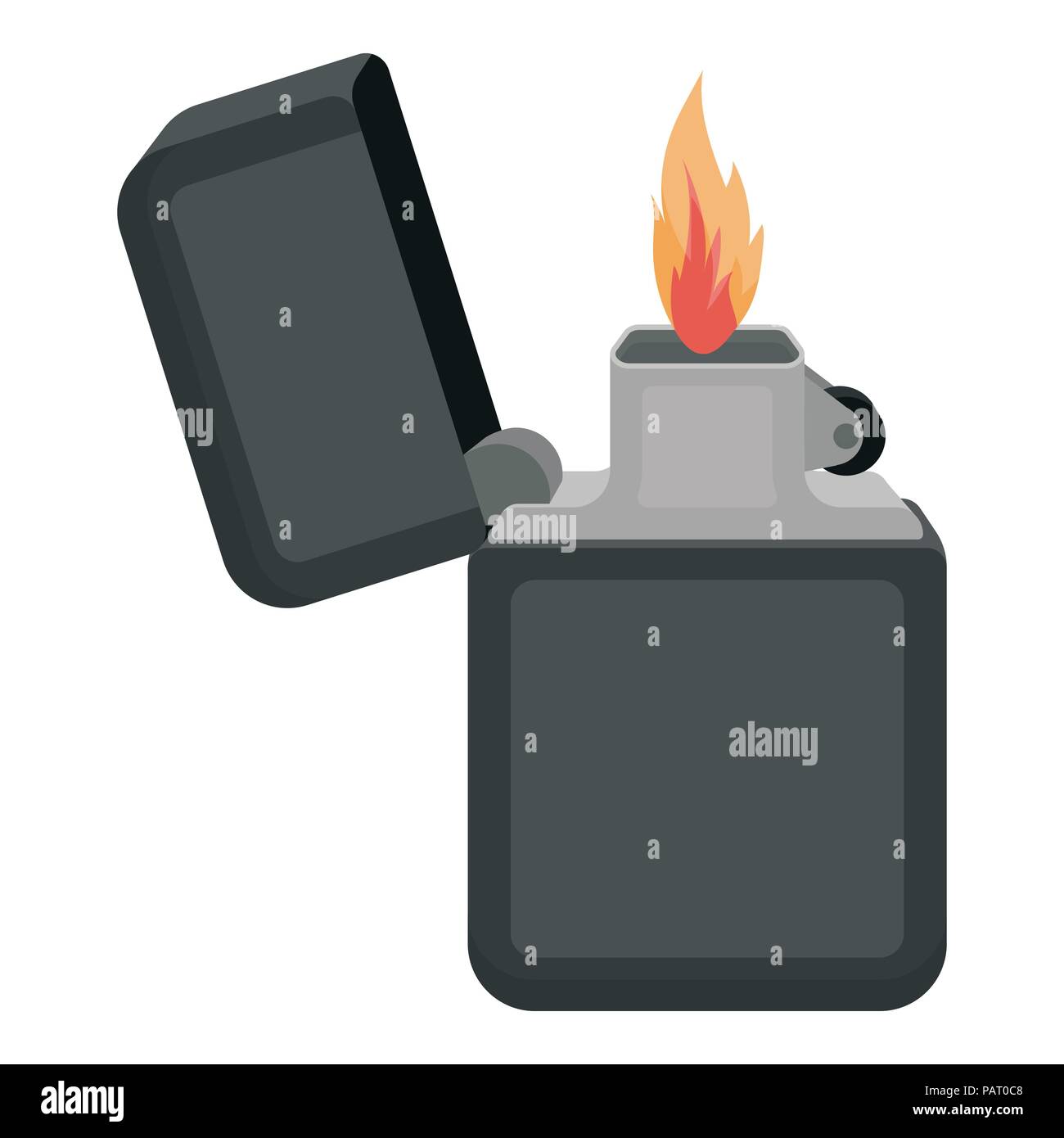 Lighter icon in cartoon style isolated on white background. Light ...