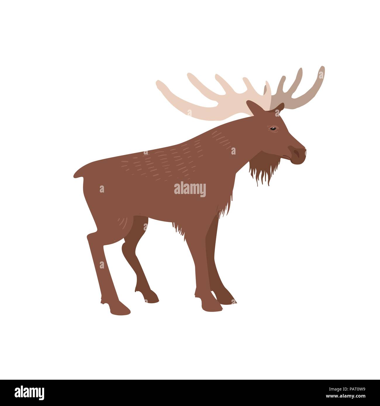 vector moose isolated Stock Vector Image & Art - Alamy