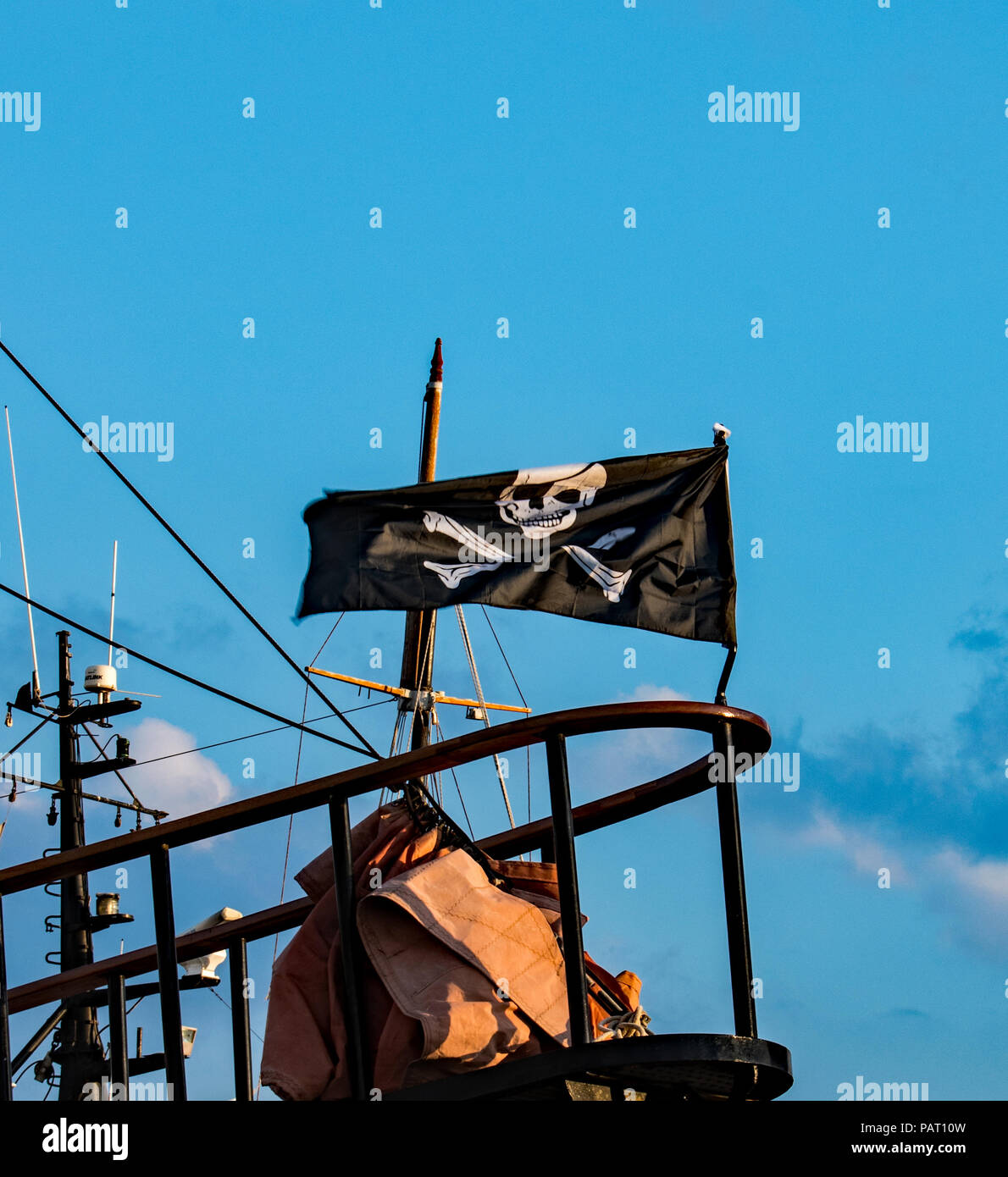 Jolly Roger flag Stock Photo - Alamy