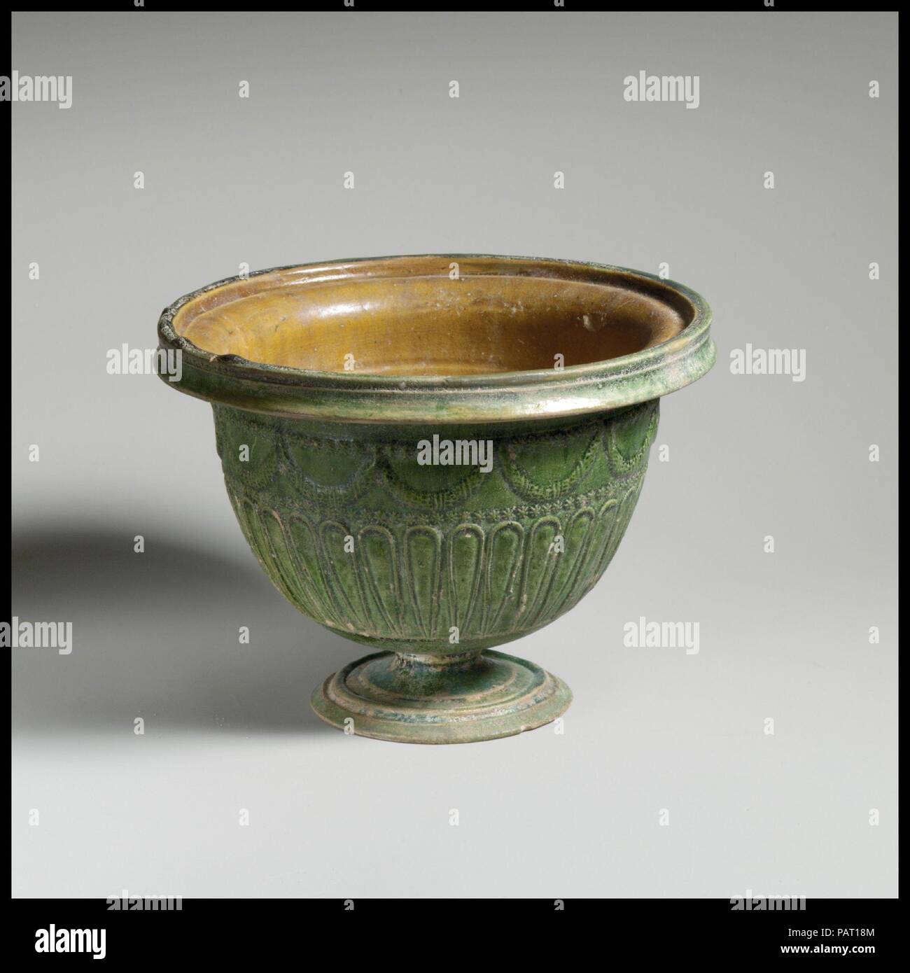 Terracotta stemmed bowl. Culture: Roman, Asia Minor, Tarsus. Dimensions ...