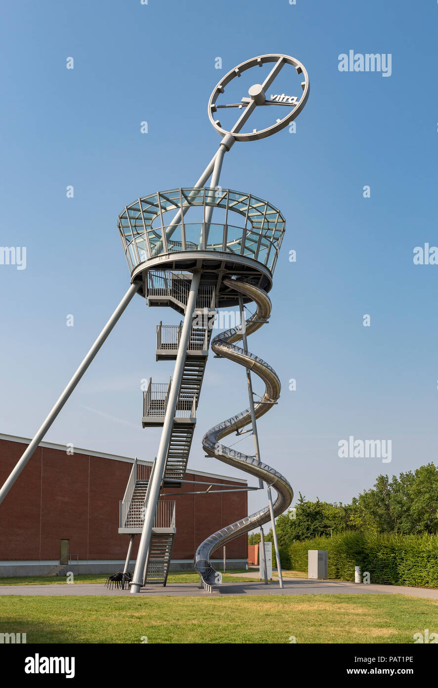 Slide Tower in Vitra Campus in Weil am Rhein, Germany Stock Photo - Alamy