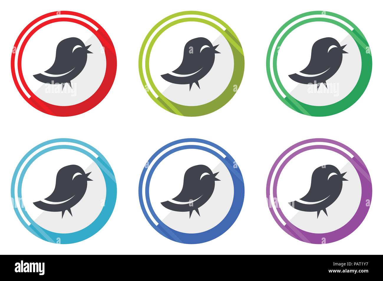 Blog and social media round icons hi-res stock photography and images ...