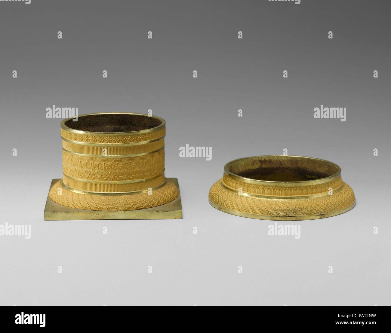 Column Base and Capital. Dimensions: a: H. 1 3/4 in. (4.4 cm); Diam. 2 ...