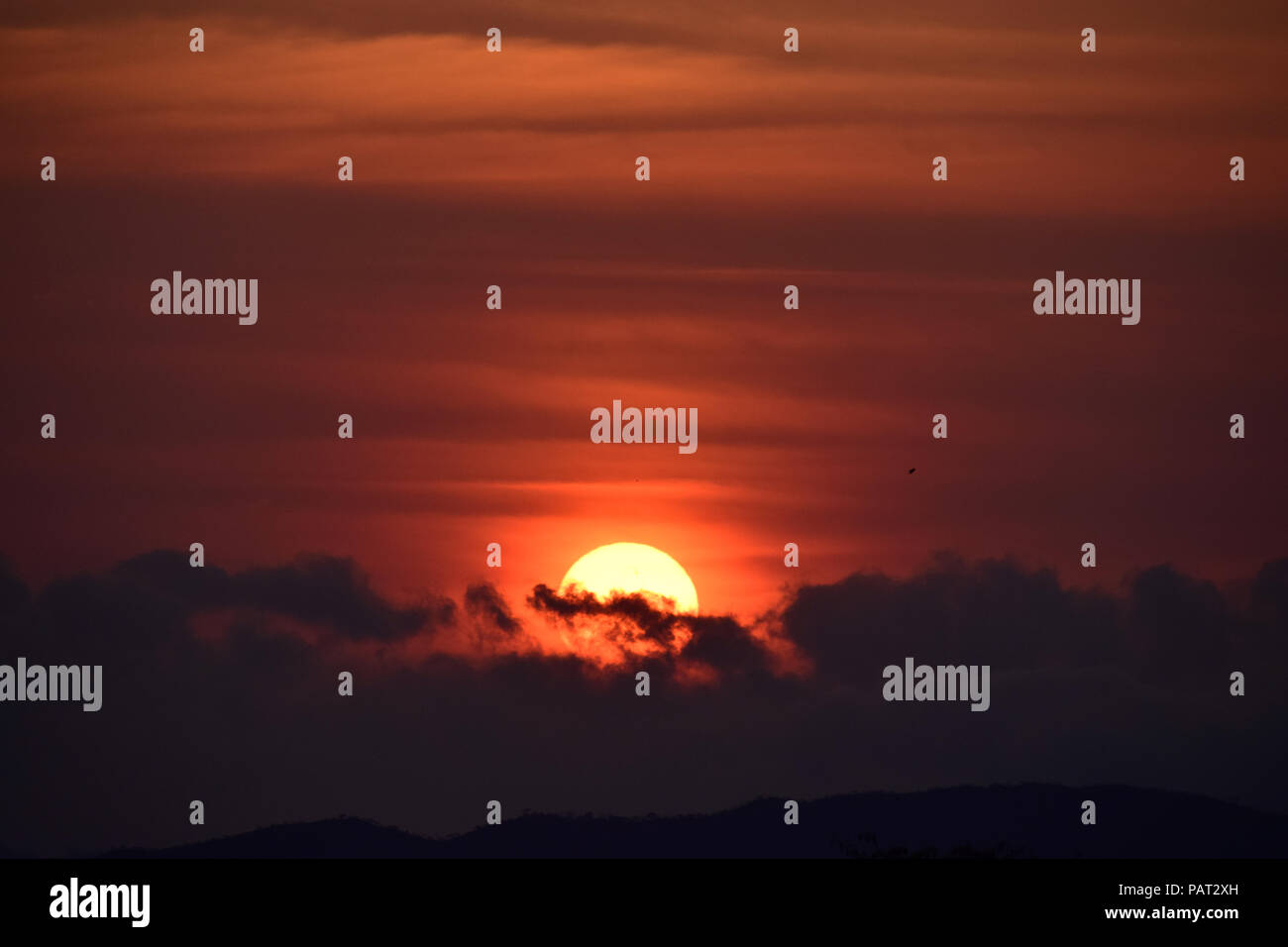 Orange sunset beautiful mountains hi-res stock photography and images ...