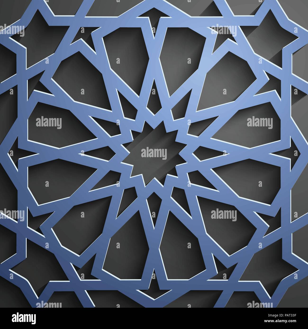 Islamic ornament vector , persian motiff . 3d ramadan islamic round ...