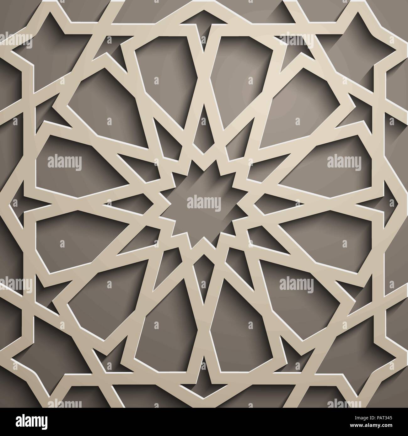 Brown background . Islamic ornament vector , persian motiff . 3d ...