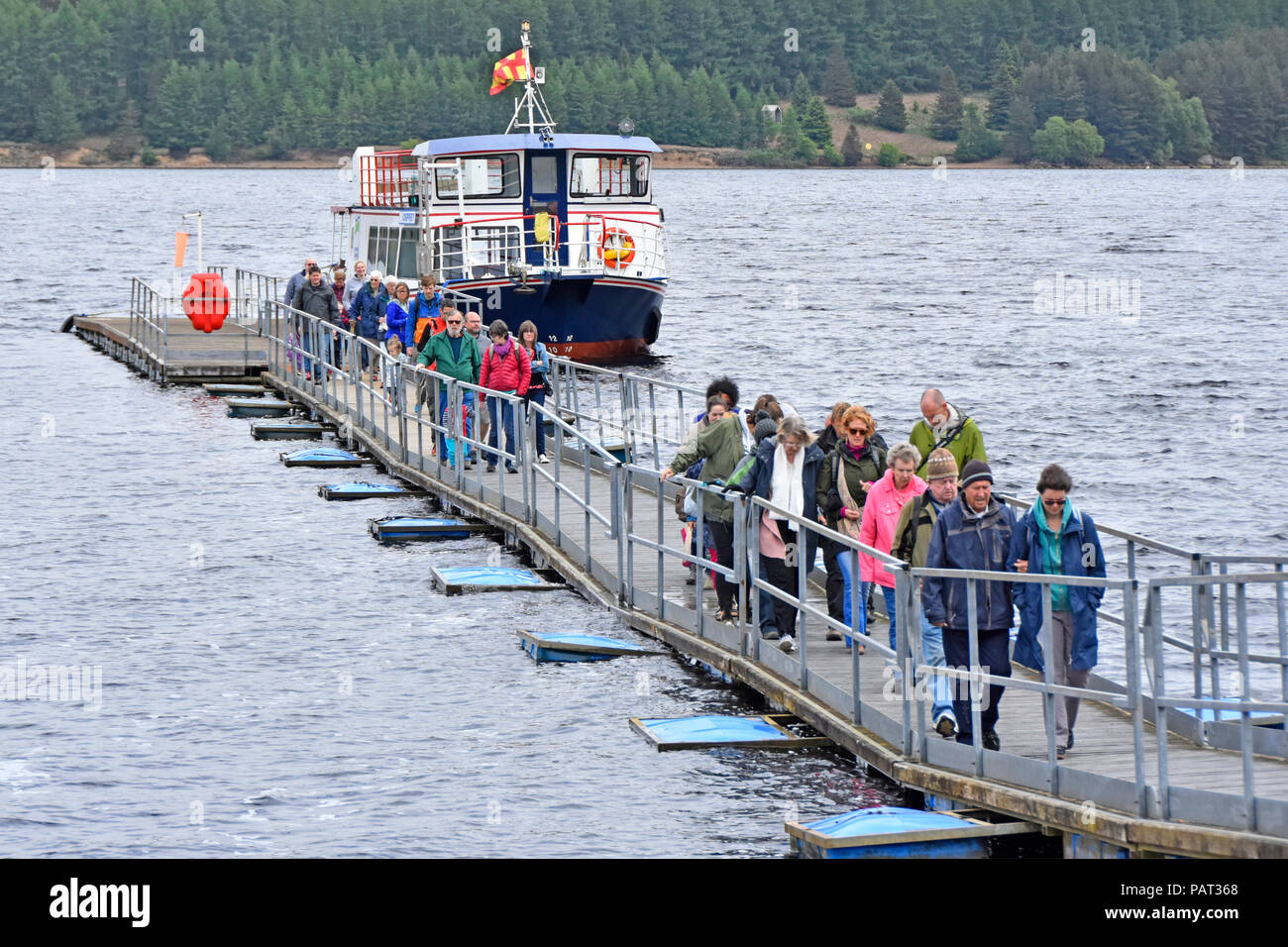 Ferry on the lake kielder water hi-res stock photography and images - Alamy