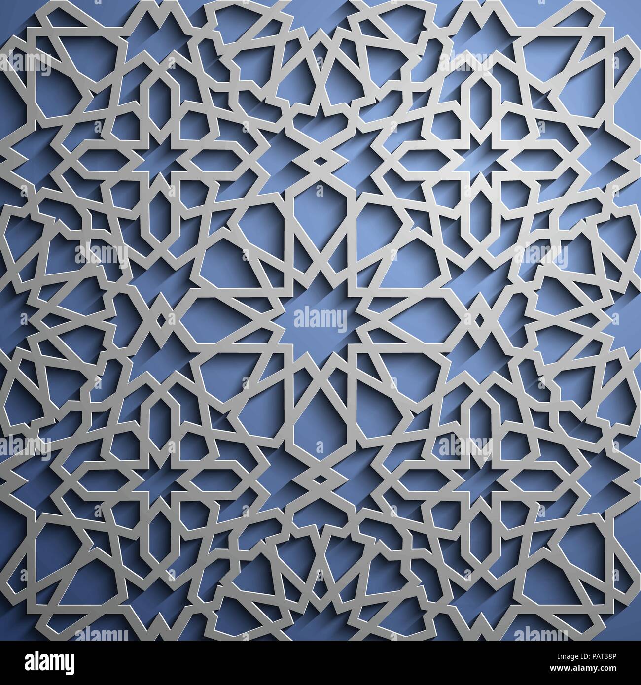 Islamic ornament vector , persian motiff . 3d ramadan islamic round ...