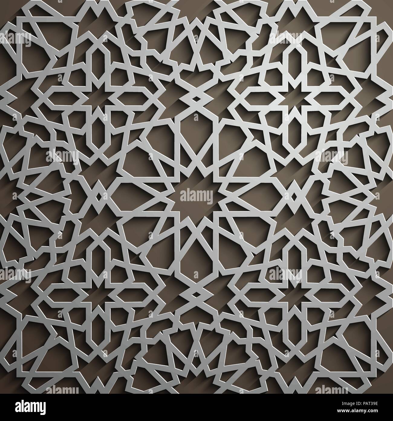Islamic ornament vector , persian motiff . 3d ramadan islamic round ...
