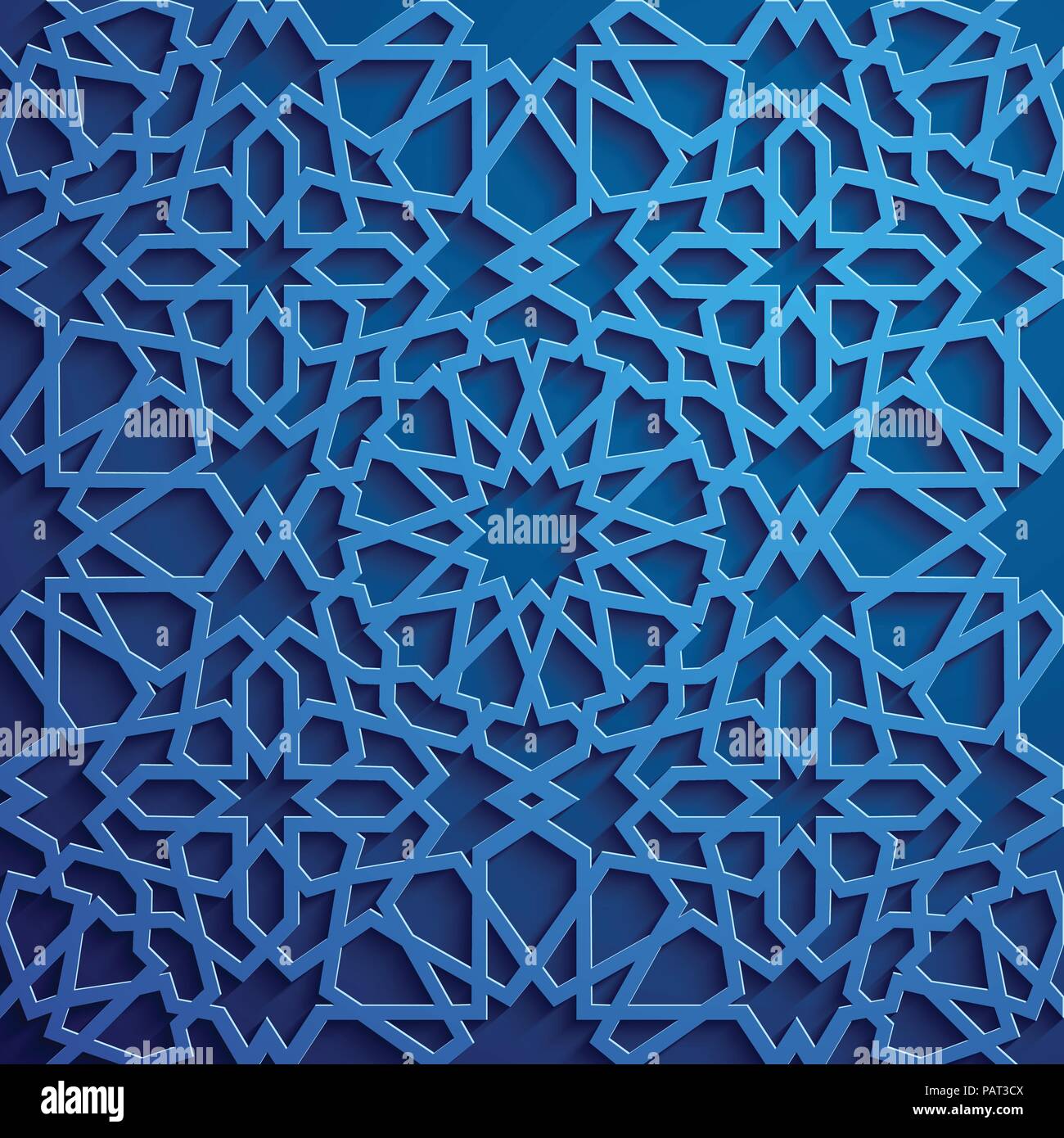 Islamic ornament vector , persian motiff . 3d ramadan islamic round ...