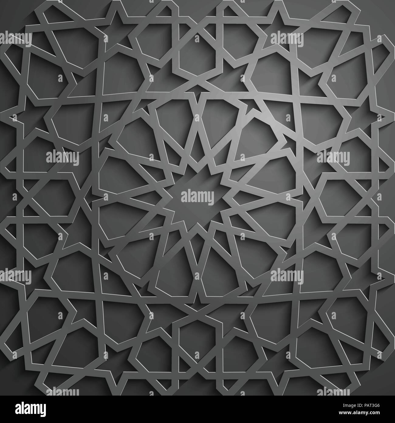 Islamic ornament vector , persian motiff . 3d ramadan islamic round ...