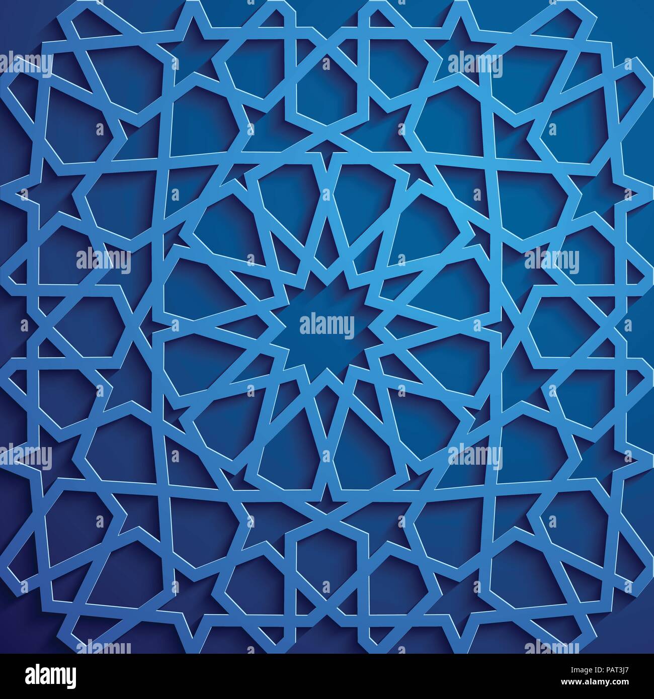 Islamic ornament vector , persian motiff . 3d ramadan islamic round ...