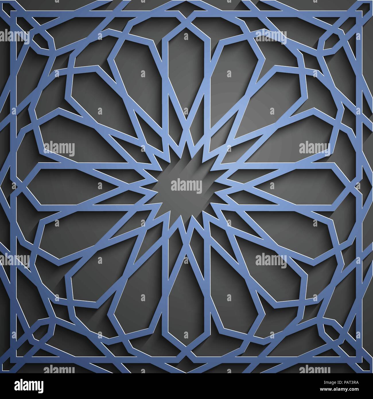 Islamic ornament vector , persian motiff . 3d ramadan islamic round ...