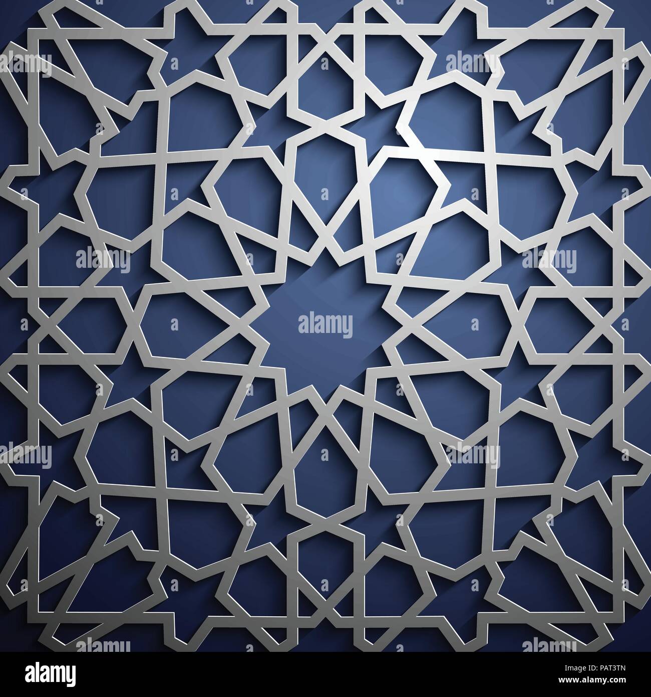 Islamic ornament vector , persian motiff . 3d ramadan islamic round ...