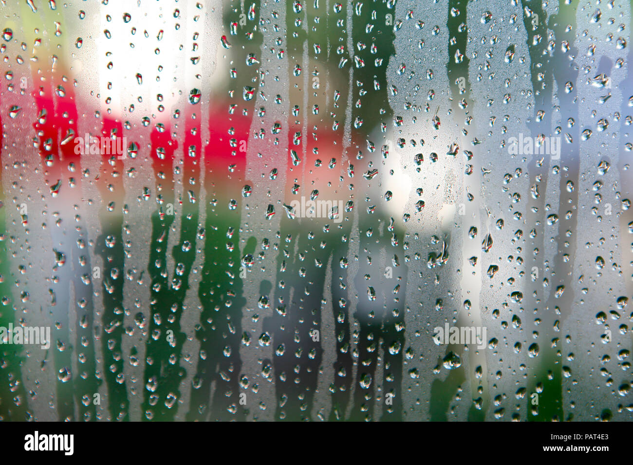 Water drops on window Stock Photo - Alamy