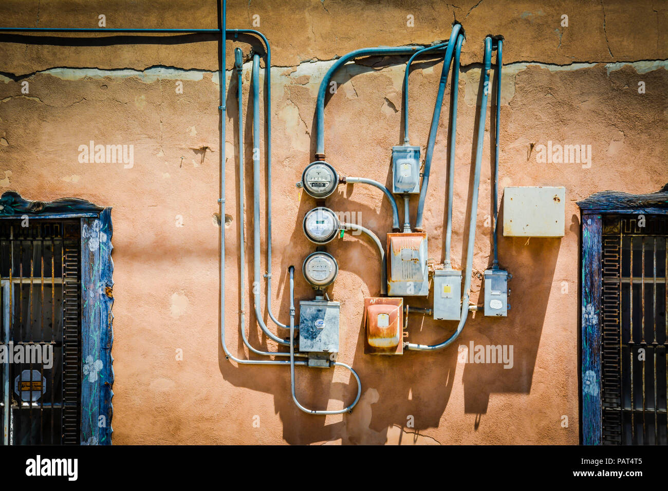Wooden electrical box hi-res stock photography and images - Alamy