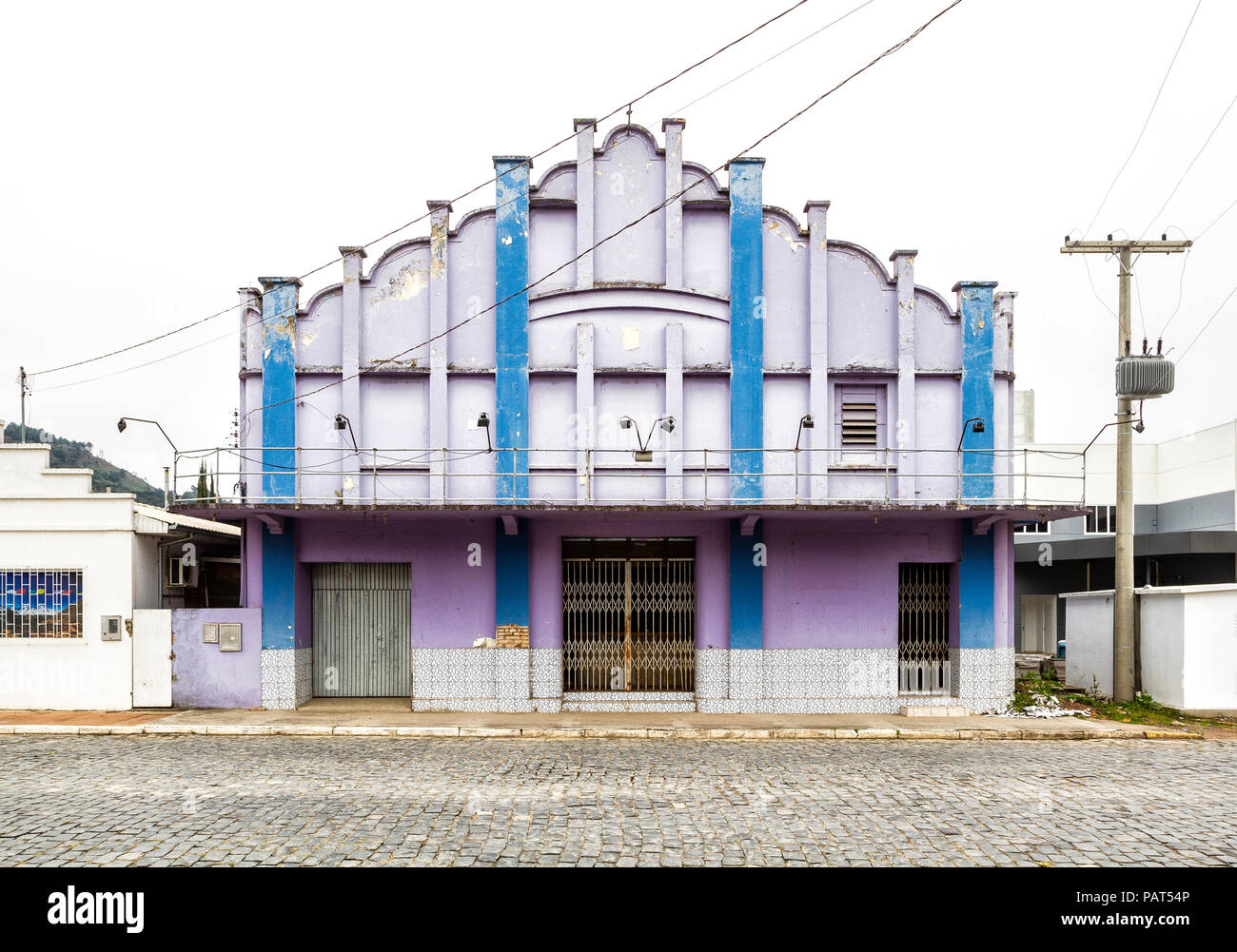 Abandoned movie theater building. Urubici, Santa Catarina, Brazil Stock ...