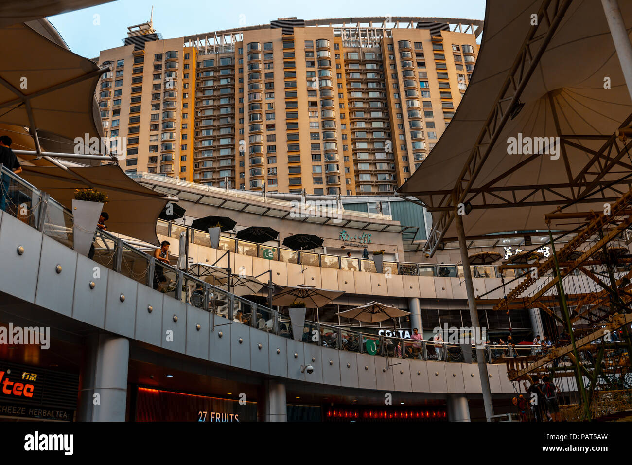 July 21, 2018-Shenzhen, China: People walking at Coco Park, which ...