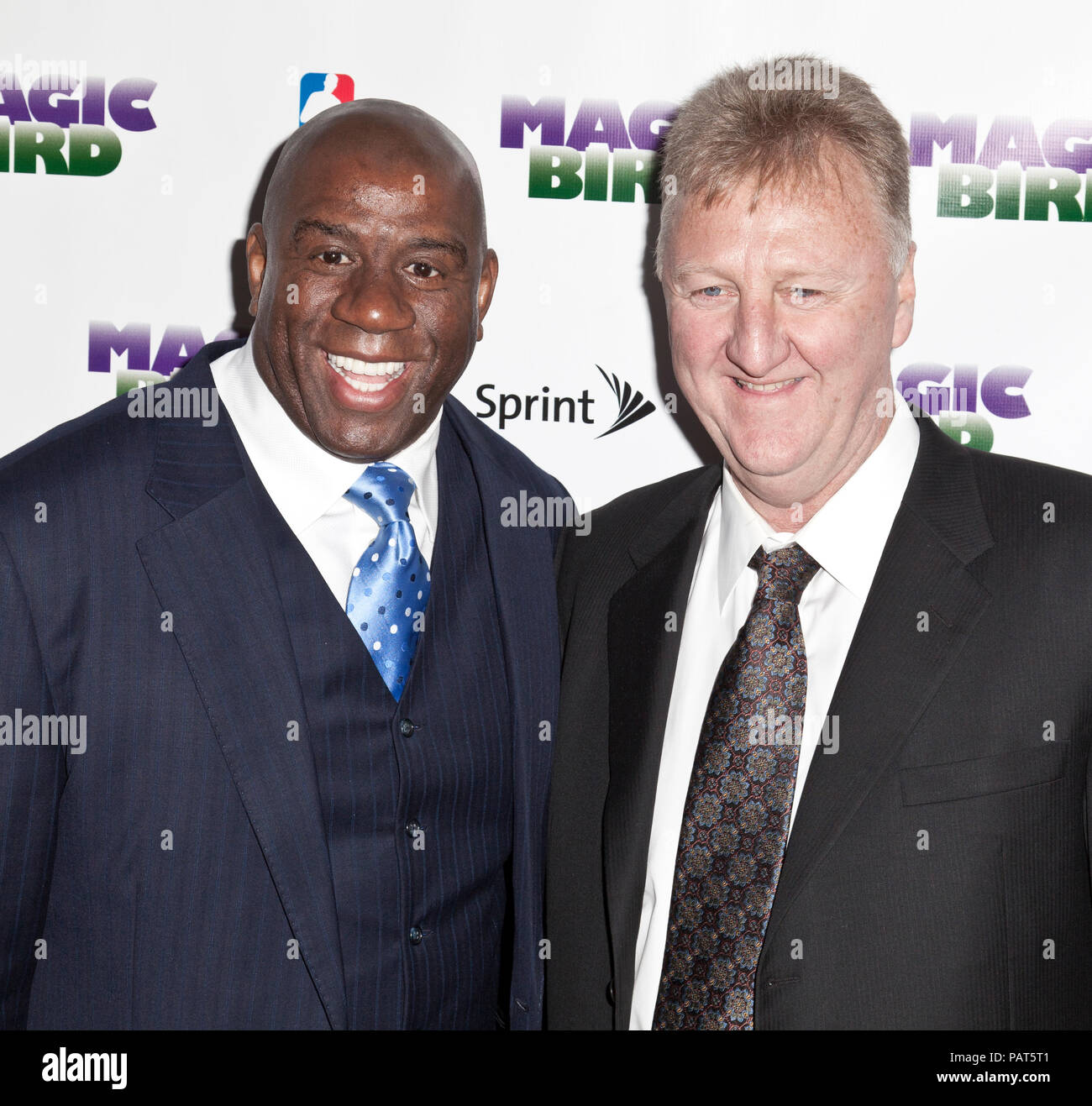 Larry bird and magic johnson hi-res stock photography and images - Alamy