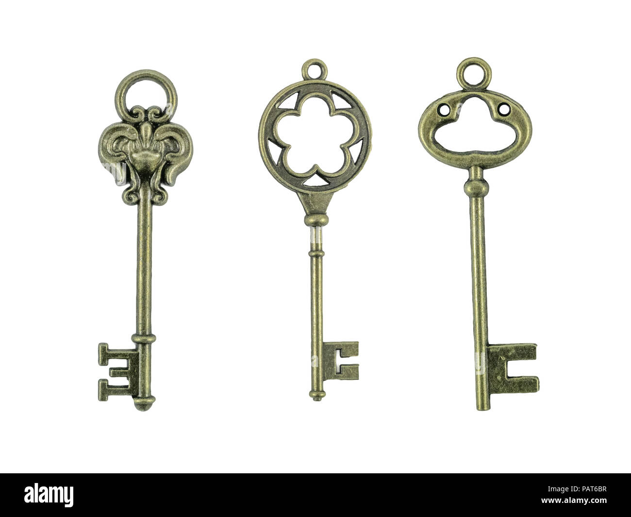 Vintage keys Cut Out Stock Images & Pictures - Alamy