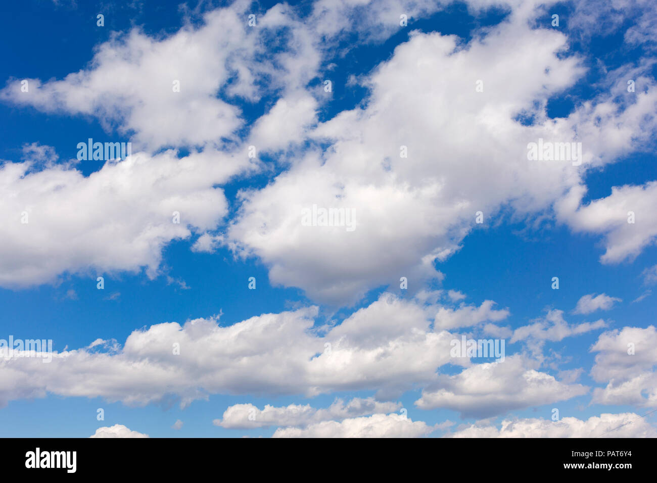 Blue clean sky with white clouds Stock Photo - Alamy